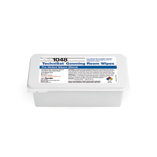 TX1048 Texwipe TechniSat 8"x5" Cleanroom Wipers 6% IPA