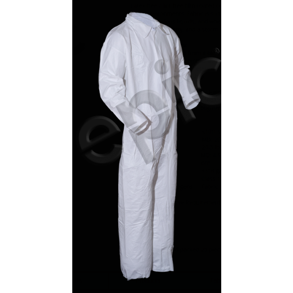 White Microporous Coverall