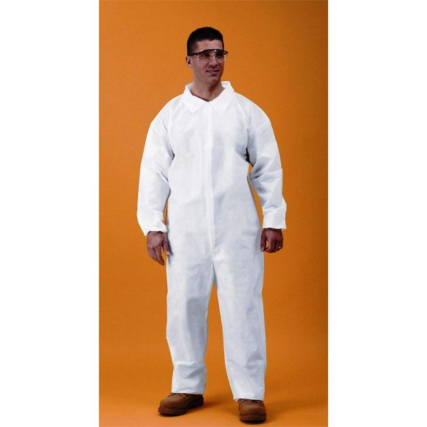 Keystone Polypropylene Coverall, elastic wrist and ankles, zipper front ...