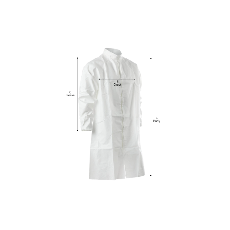 AlphaPro ComforTech Frocks with: Raglan Sleeve, Elastic Wrist, and Zip ...