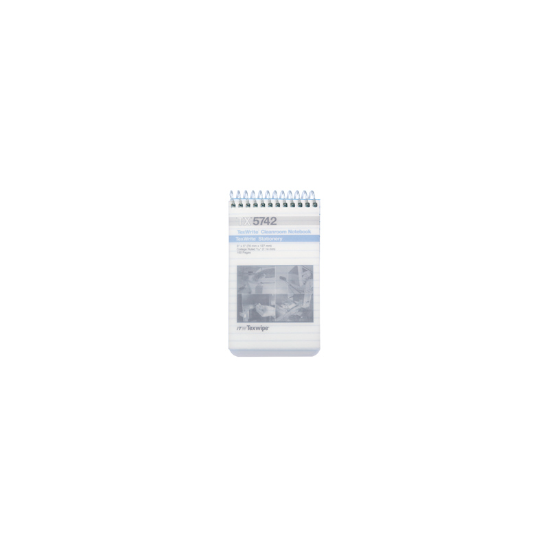 TX5742 TexWrite Cleanroom Spiral Notebook, College ruled