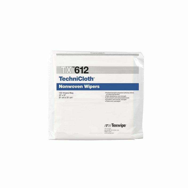 TX612 Texwipe TechniCloth 12"x12" Cleanroom Wipers