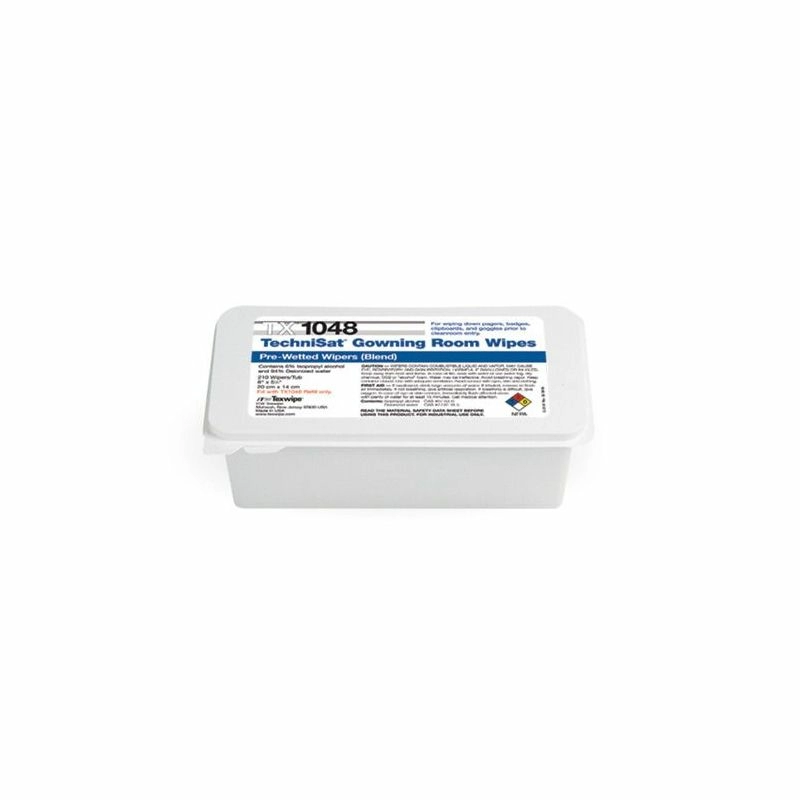 TX1048 Texwipe TechniSat 8"x5" Cleanroom Wipers 6% IPA
